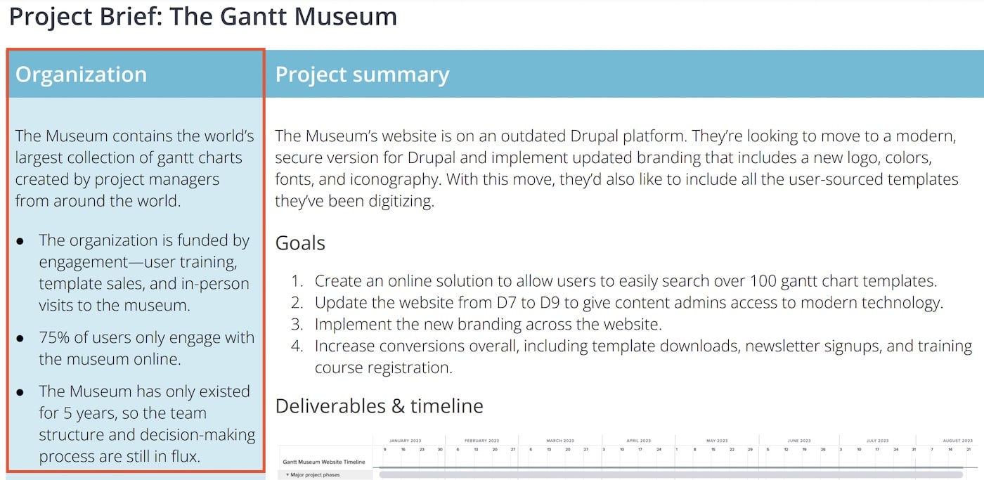 How To Write A Project Brief Template Examples TeamGantt 2023 